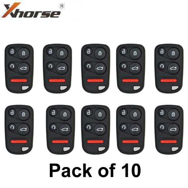 10 x Honda Style / 5-Button Universal Remote w/ Remote Start for VVDI ...