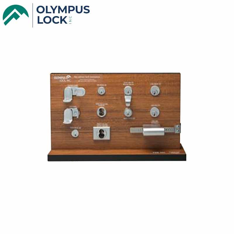 Olympus Lock - Display Board - Includes Large Pin, Small Pin, Intercha ...