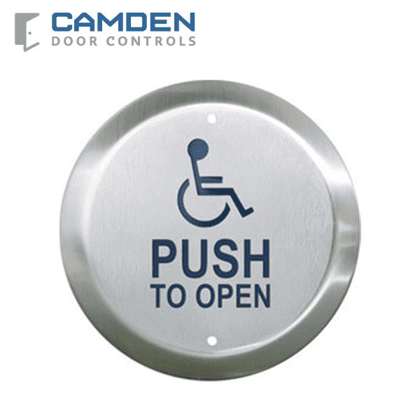 Camden CM-60/4 - Round Push Plate Switch - w/ Push to Open Sign - 6 ...