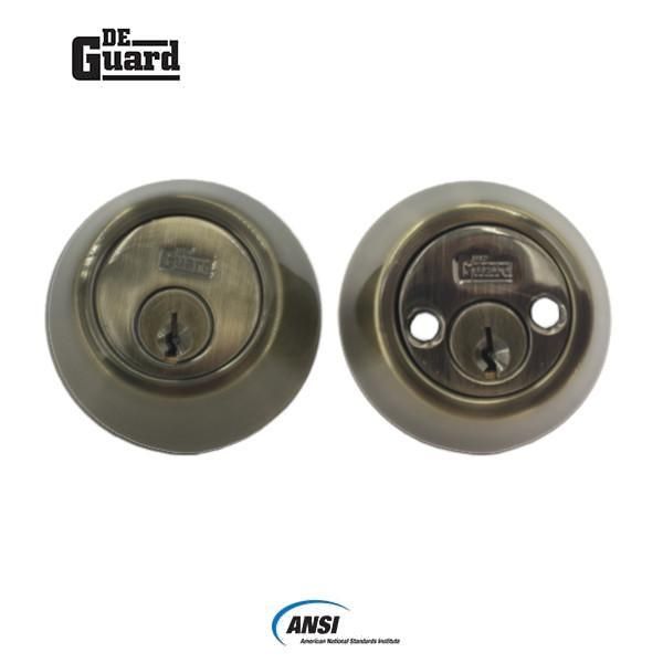 Heavy Duty Double Cylinder Deadbolt Lock - Antique Brass Finish – SLK ...
